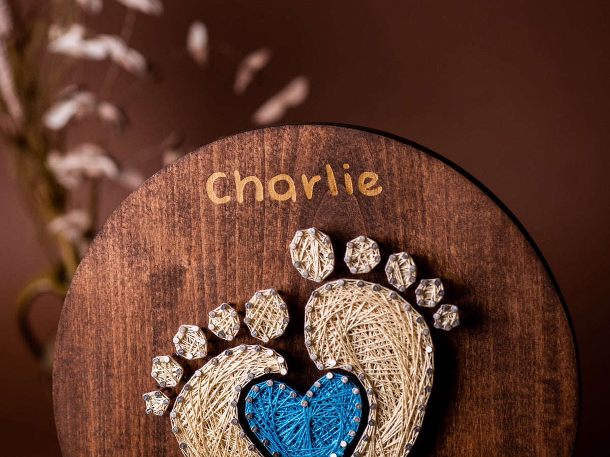 Cherish the Beginning: Newborn Baby Feet Wall Art | Personalized Gift ...