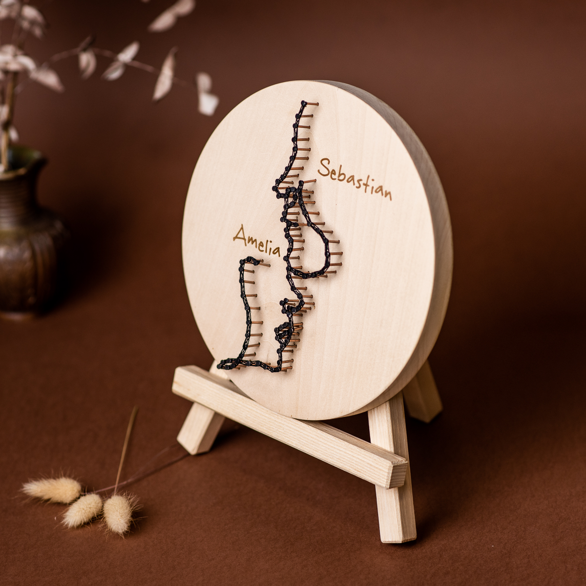 Eternal Love Captured: Personalized Couple's String Art – Woodili